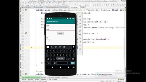 27 Android Tutorial Part 4 Sqlite Database Delete Data From