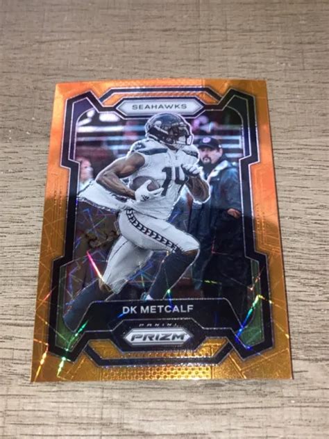 Dk Metcalf 2023 Nfl Prizm Orange Lazer Seahawks De Seattle Eur 183