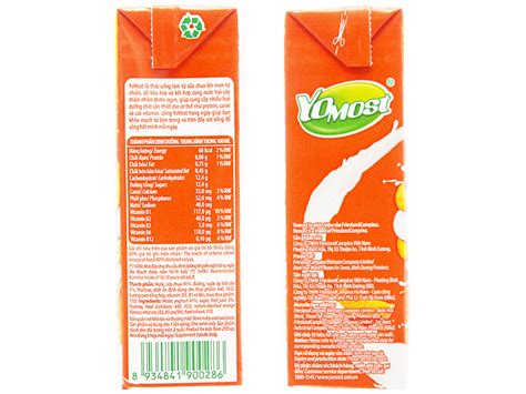 Lốc hộp sữa chua uống hương cam YoMost Văn phòng phẩm