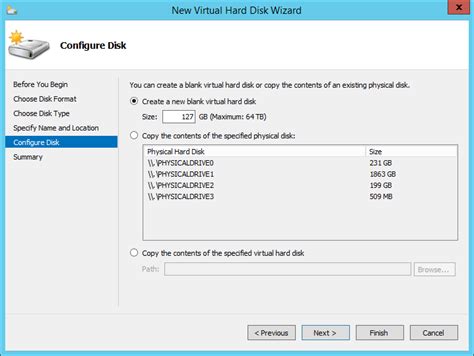 Hyper V How To Create A Virtual Hard Disk