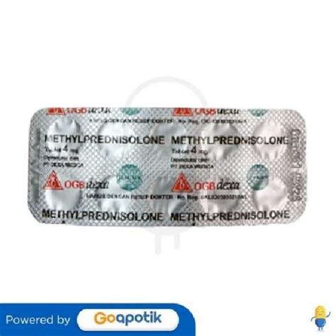 Jual METHYLPREDNISOLONE 4 MG OGB DEXA MEDICA STRIP 10 TABLET Di Seller