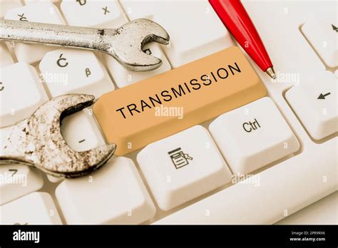 Conceptual Display Transmission Concept Meaning Automobile Engine Part High Voltage Power