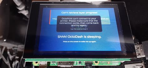 Screen Black With Dash Top Left Tries To Show Octodash · Issue 1310