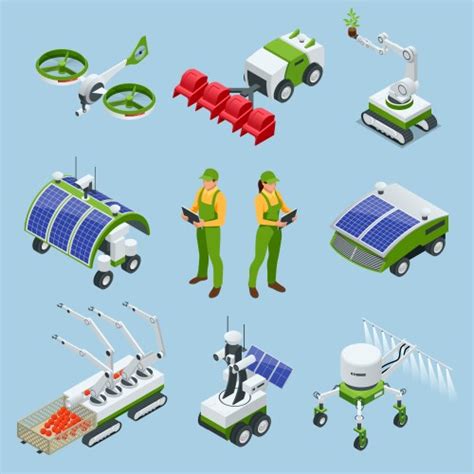 Smart Industry Manufacturing Isometric Flowchart Vector Image