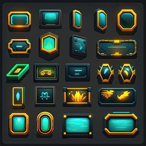 Premium Ai Image App Rectangle Frame Game Ai Generated Menu Square Board Ui Design App