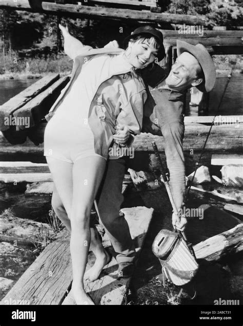 The Indian Fighter From Left Elsa Martinelli Kirk Douglas On Set