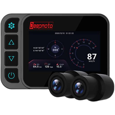 Deepmoto D10a摩托车机车行车记录仪前后双录镜头防水骑行摄像头 虎窝淘