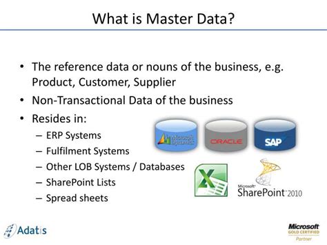 Ppt End To End Master Data Management With Sql Server Master Data Services Mds Powerpoint