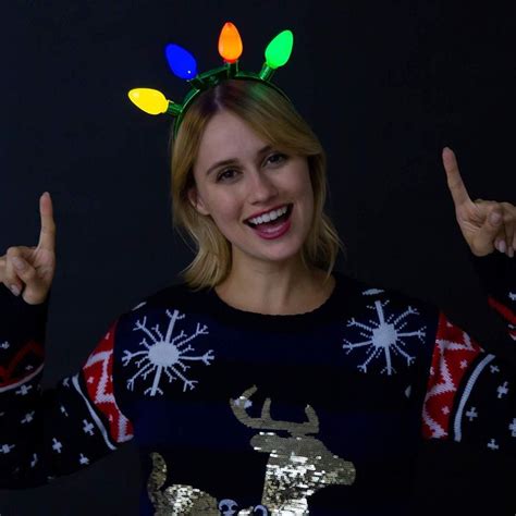 6 Piece Christmas Led Headband Christmas Headband Dress Up Outfits