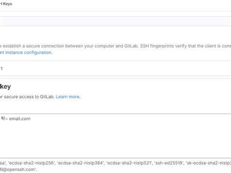secure your connection using ssh with gitlab