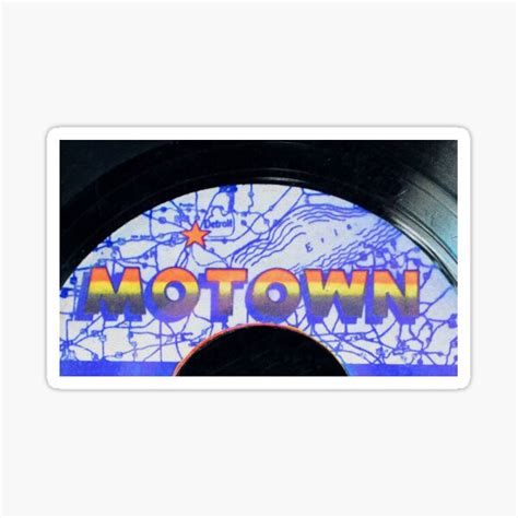Motown Records Label Art Design B Sticker For Sale By David Lee