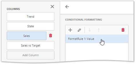Conditional Formatting On The Web Business Intelligence Dashboard DevExpress Documentation