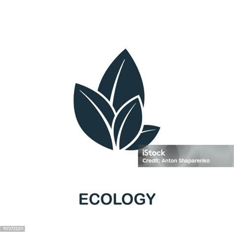Ilustración De Símbolo Del Icono De La Ecología Signo Creativo De La