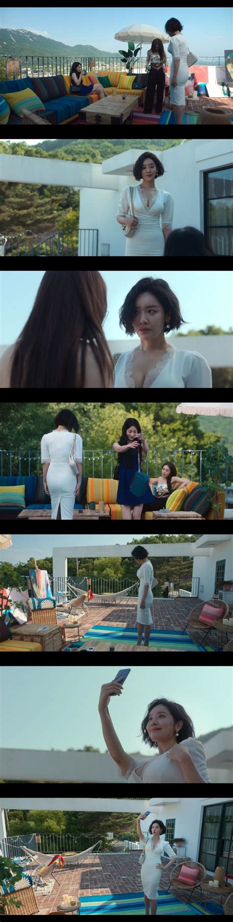 드라마 더 글로리 차주영 흰색 원피스 몸매 걸그룹 연예인 움짤저장소