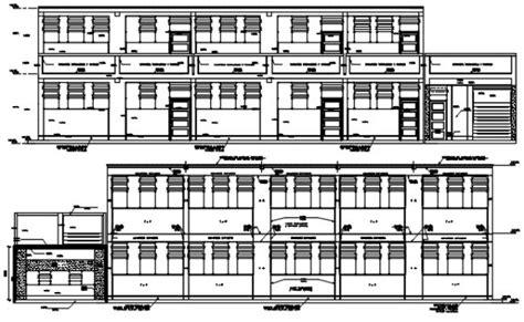 Elevation Drawing Of School Design In Autocad Elevation Drawing