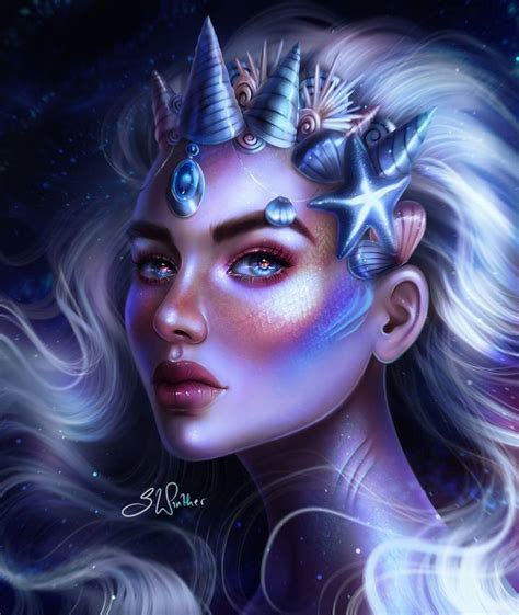Mermaid By Sandrawinther On Deviantart Digital Art Girl Mermaid Art
