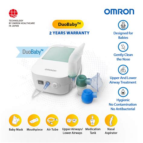 Nebulizator Cu Compresor Si Aspirator Nazal Omron DuoBaby
