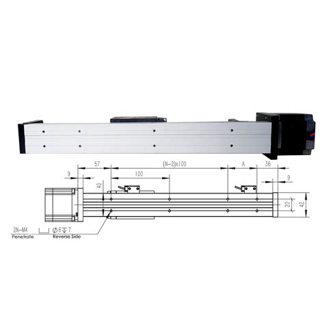 Fsl40 Version 20 Linear Guide Table Ball Screw Motion