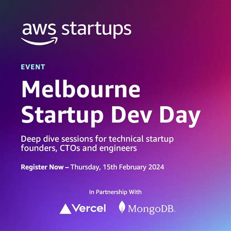 🤓 daniel wirjo on linkedin 😎 aws startup dev day melbourne is