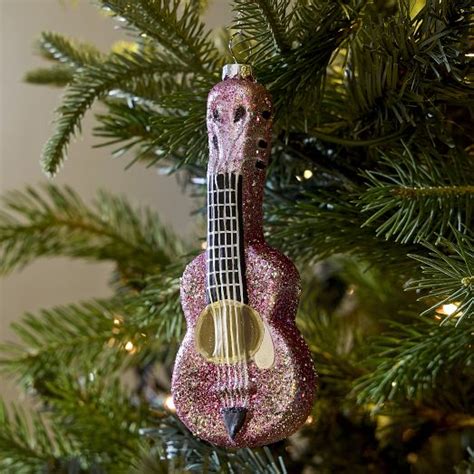 Glass Guitar Ornament West Elm