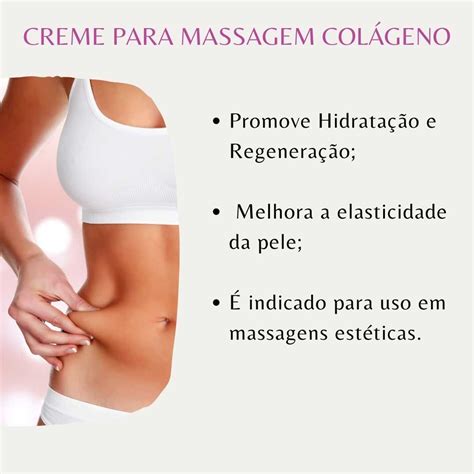 Creme para Massagem Colágeno Illuminá 1Kg Malyks Cosméticos