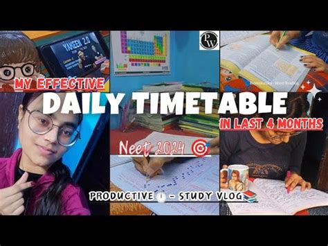 MY Productive Study Timetable Best Timetable For Last 4 Months Of A