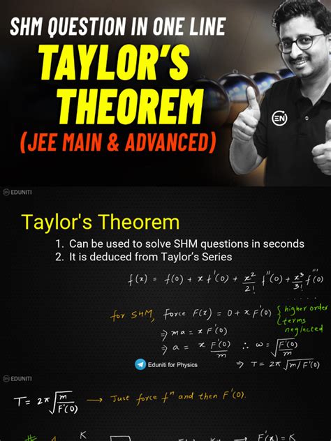 Phd On Taylors Theorem In Shm Pdf