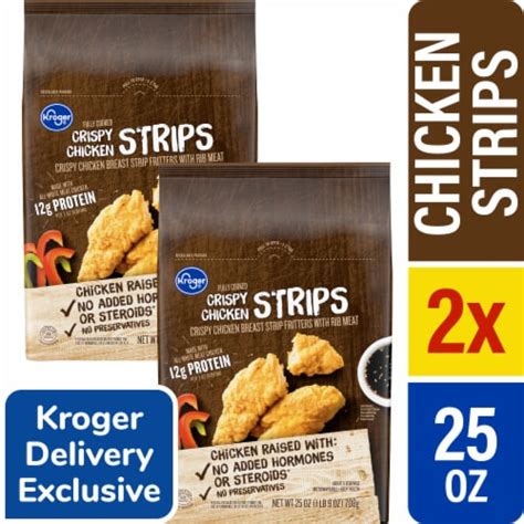 Kroger® Fully Cooked Frozen Crispy Chicken Strips X 2 2x 25 Oz Kroger