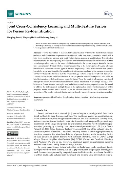 pdf joint cross consistency learning and multi feature fusion for