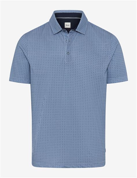 Mens Fashion Polos Style Pico Blue Buy Now At Brax