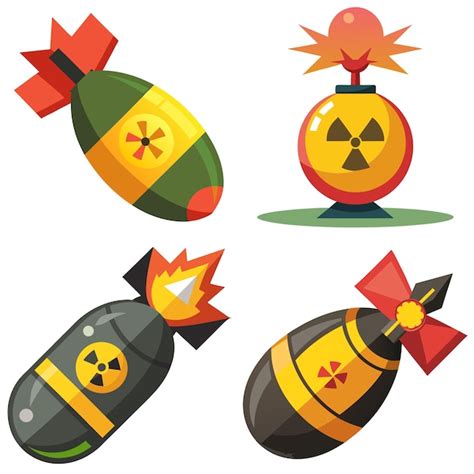 Unexploded Nuclear Bomb Clipart Design Awareness And Safety Premium Ai Generated Vector