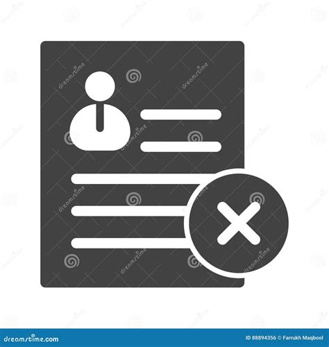 Invalid User Profile Stock Vector Illustration Of Invalid 88894356