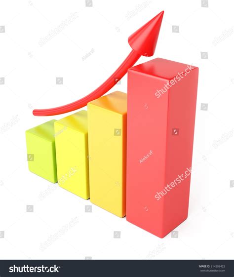 Growth Chart Isolated On White Background Stock Illustration 214292422