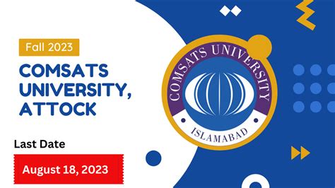 [admission Open Fall 2023] Comsats University Attock Campus