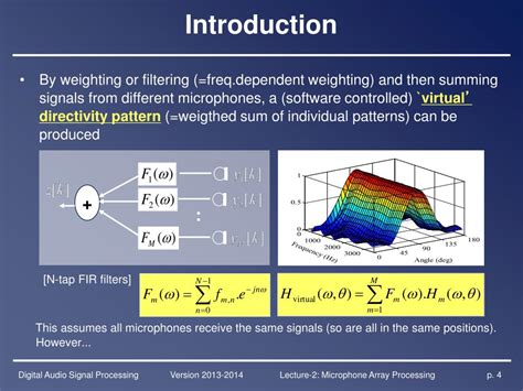 Ppt Digital Audio Signal Processing Lecture 2 Microphone Array