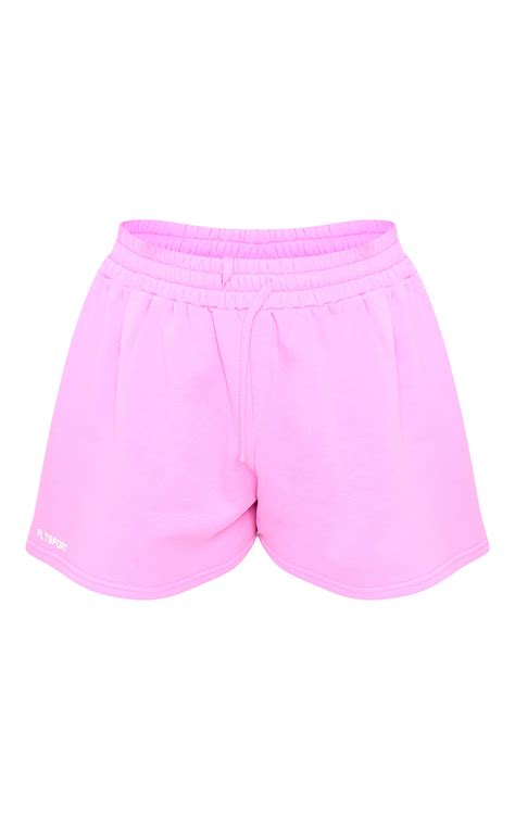 Plt Sport Plus Hot Pink Toggle Waist Shorts Athleisure Plt