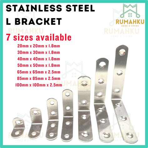 Rmk L Bracket Besar Stainless Steel L Bracket Angle Bracket Sesiku L