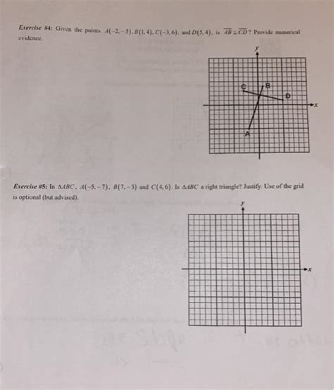 solved exercise 4 given the points 2 5 b 1 4 3 6