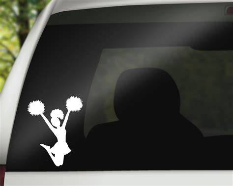 Cheerleader Decal Cheerleader Sticker Cheerleading Sports Decal