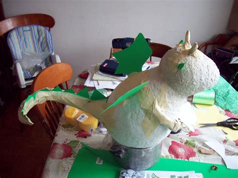 Sew Away We Go Birthday Week Completing The Crazy Dragon Pinata Making Scheme