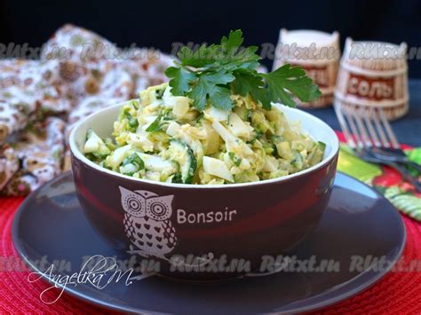 Салат из кабачков и свежих огурцов 7 фото в рецепте