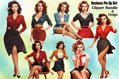 Business Pin Up Girl Graphic By Bundle · Creative Fabrica