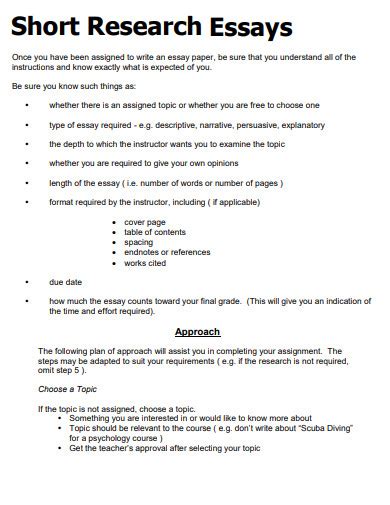 30 Research Essay Examples To Download