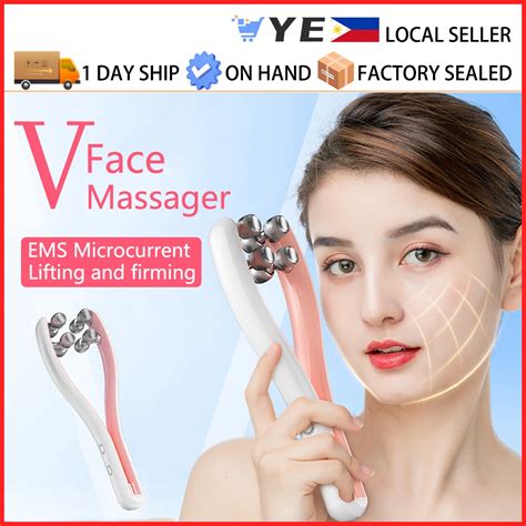 Ems Microcurrent Facial Massager 3d Massage Roller Microcurrent Body