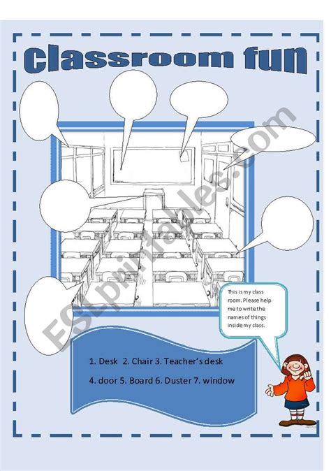 Classroom Fun Esl Worksheet By Ali Ali