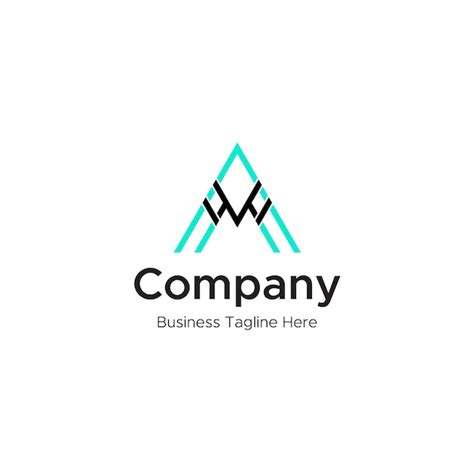 Un Diseño De Logotipo De Empresa De Letras Vector Premium