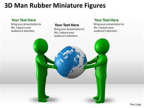 3d Man Rubber Miniature Figures Ppt Graphics Icons Powerpoint Shapes