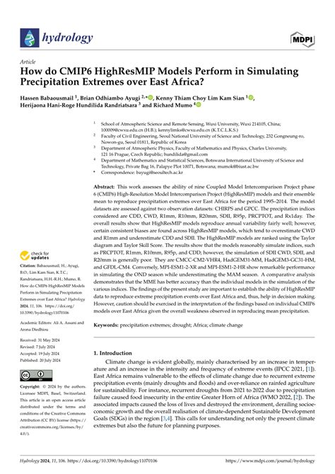 Pdf How Do Cmip6 Highresmip Models Perform In Simulating