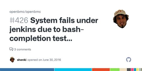 System Fails Under Jenkins Due To Bash Completion Test Directory