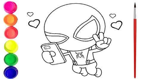 How To Draw Spider Man Сурет салу Өрмекші адам Bolalar Uchun O